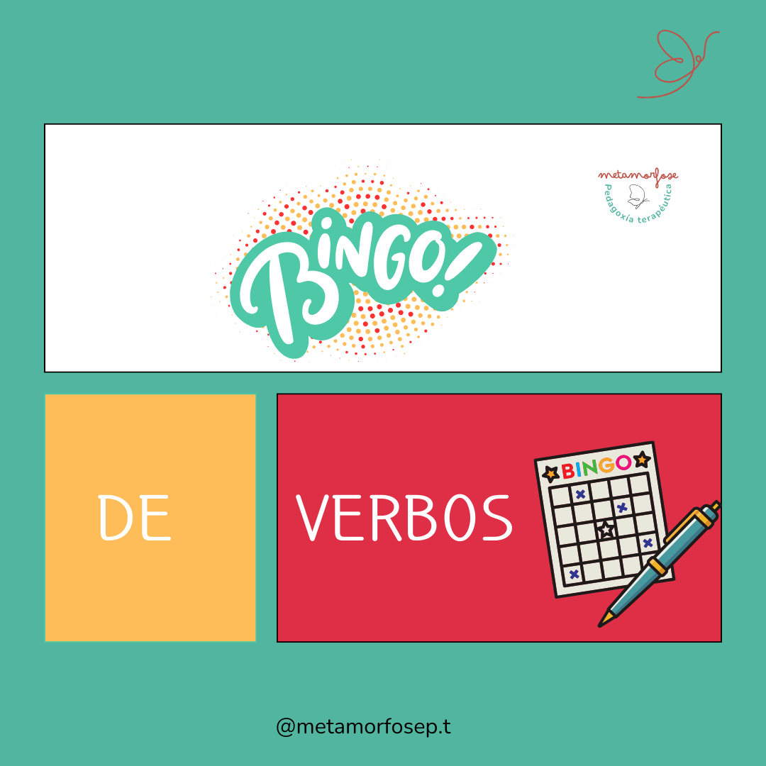 BINGO DE VERBOS - Metamorfose Pedagogía Terapéutica